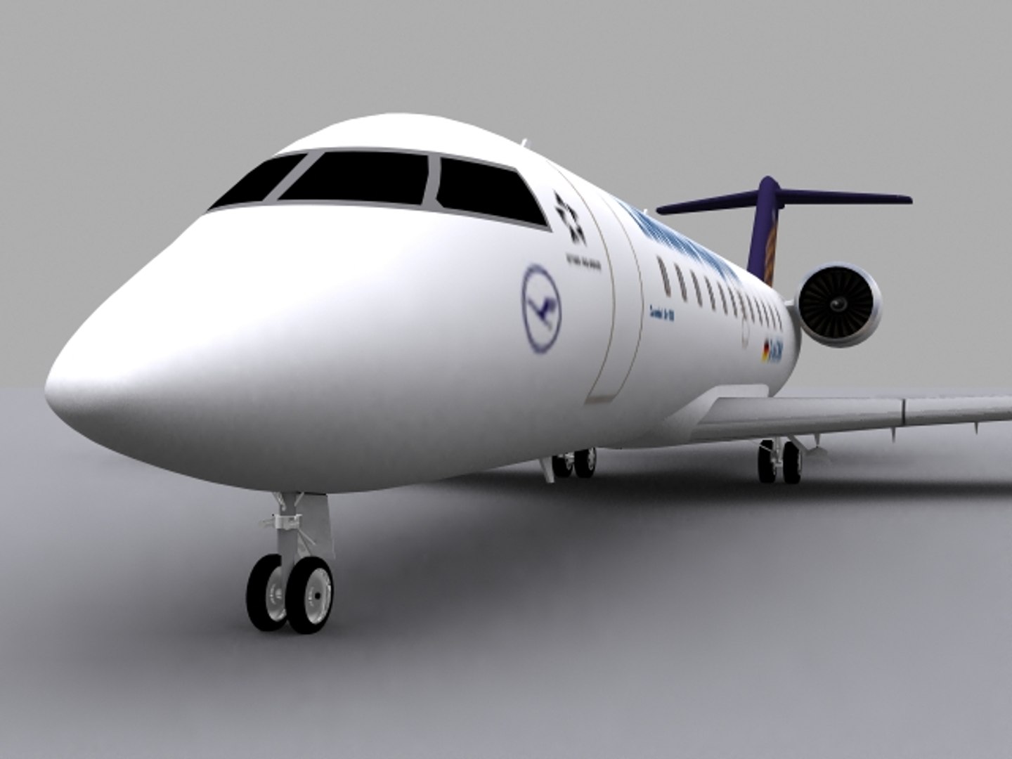 3d Canadair Regional Jet Lufthansa Crj