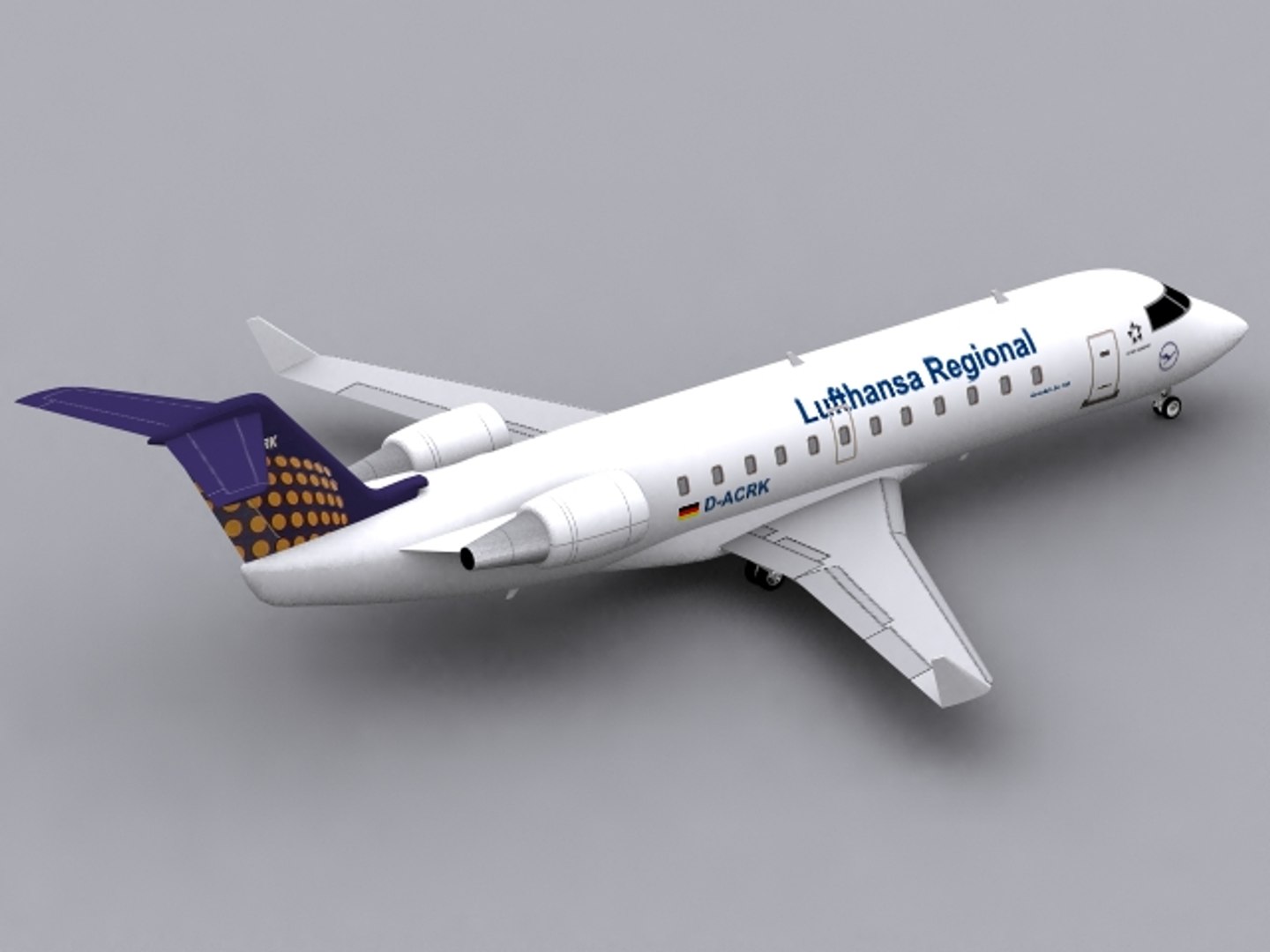 3d Canadair Regional Jet Lufthansa Crj