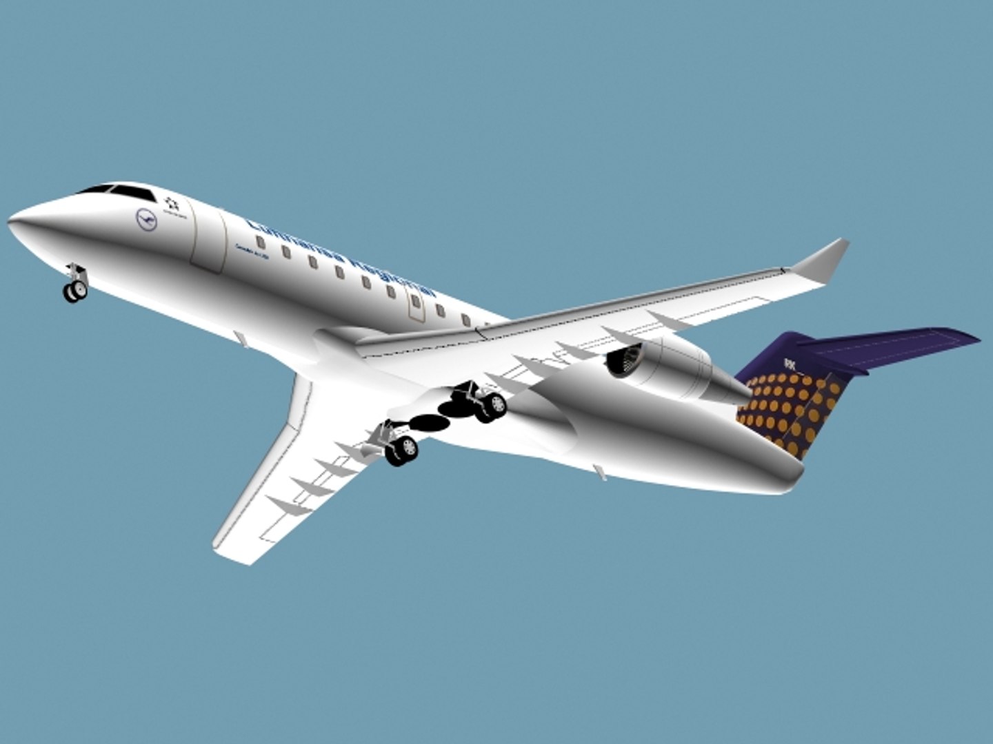 3d Canadair Regional Jet Lufthansa Crj