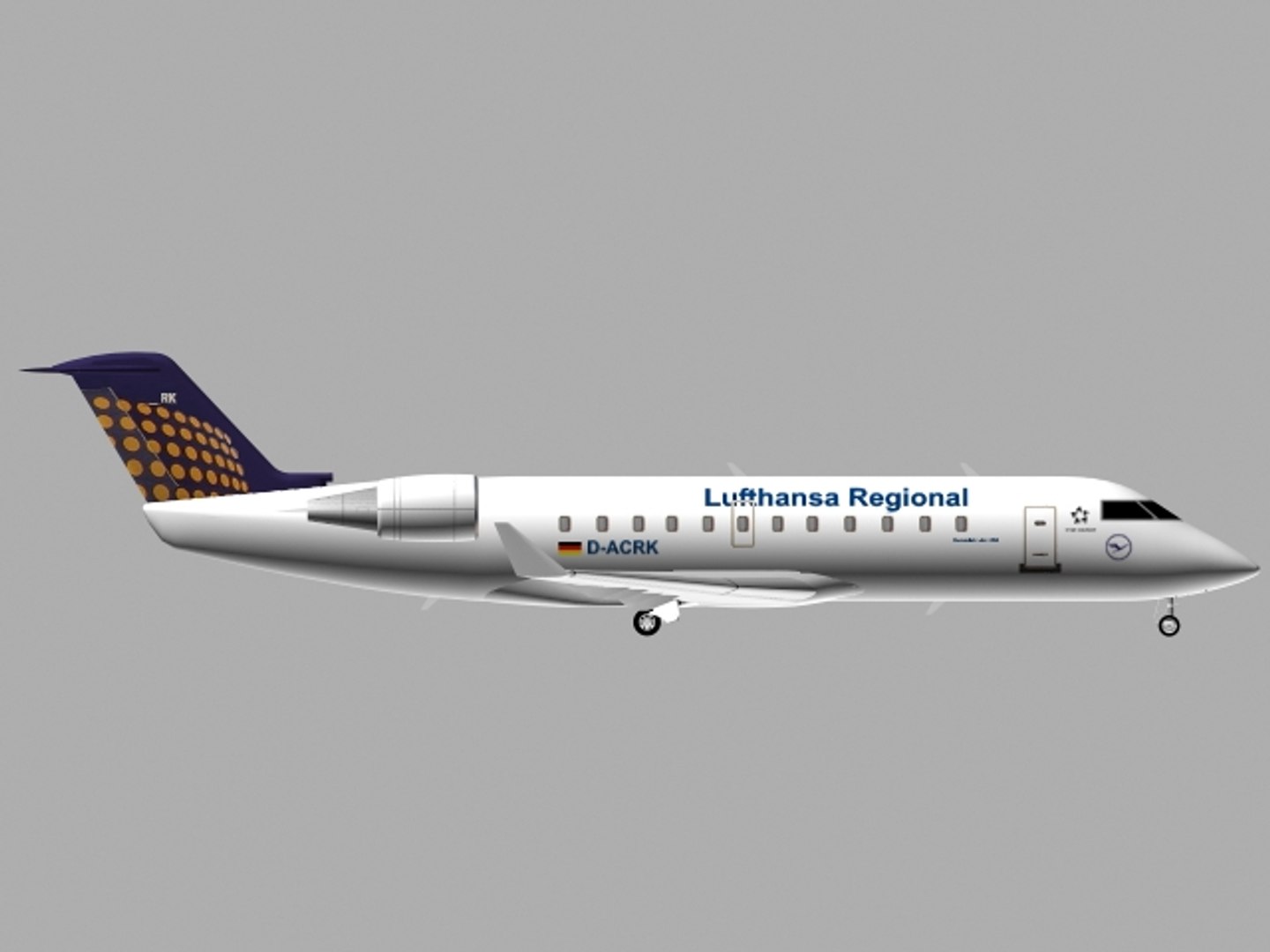 3d Canadair Regional Jet Lufthansa Crj