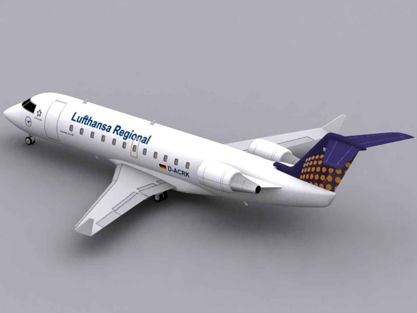 3d Canadair Regional Jet Lufthansa Crj