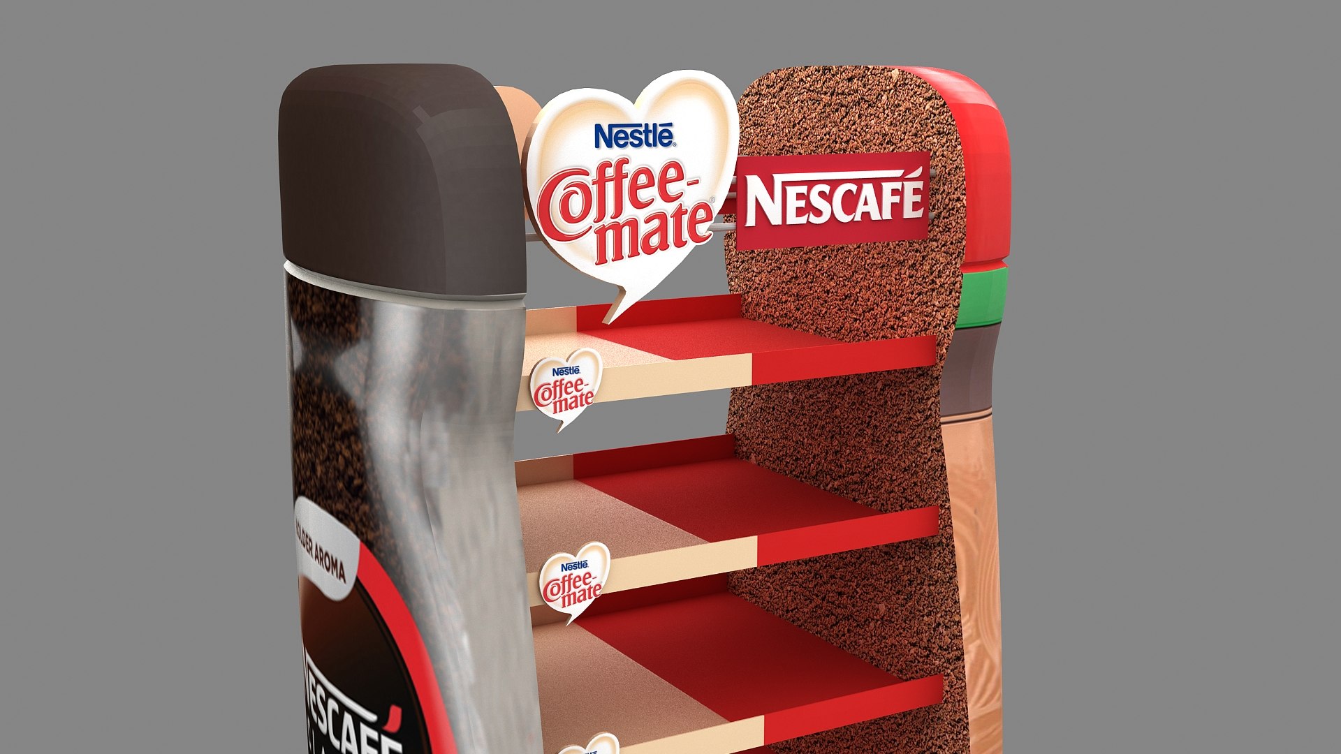 Nescafe Display Rack 3D Model - TurboSquid 2275989