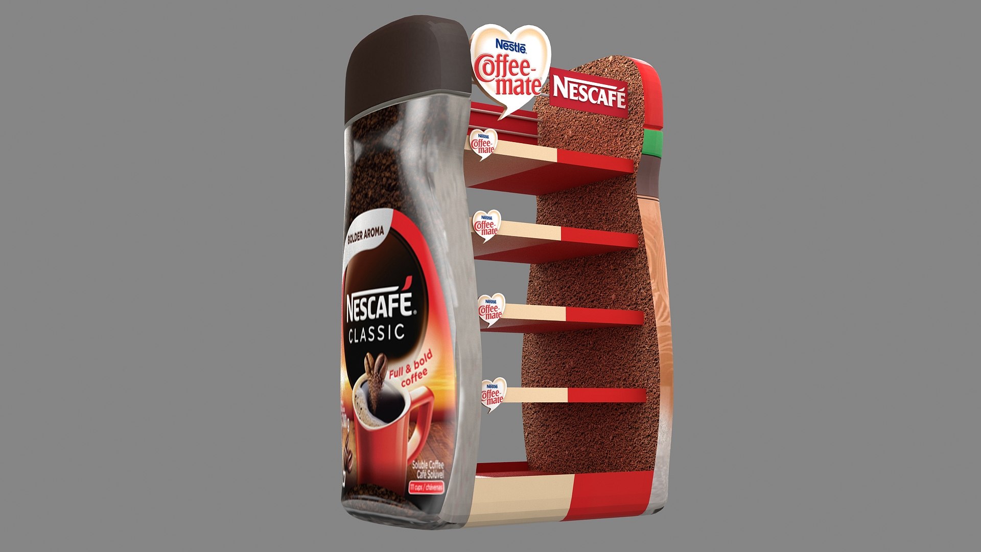 Nescafe Display Rack 3D Model - TurboSquid 2275989