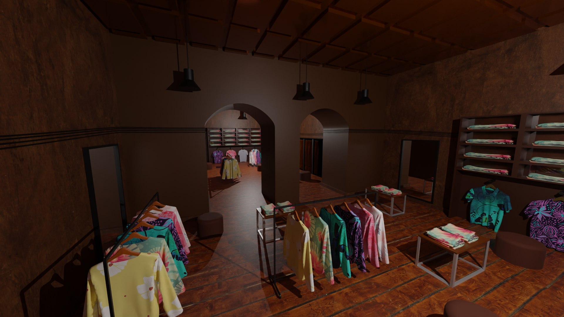 Clothing Store Interior 3D Model - TurboSquid 2157375