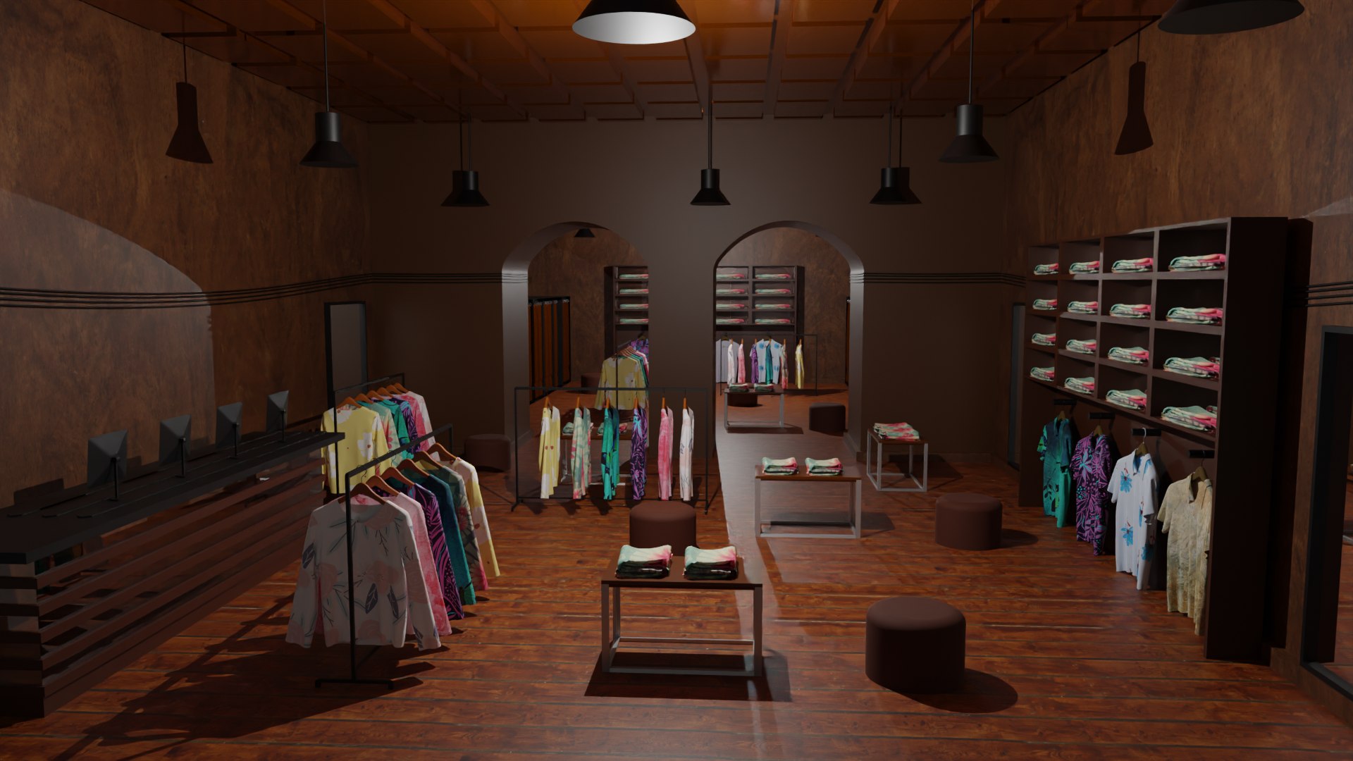 Clothing Store Interior 3D Model - TurboSquid 2157375