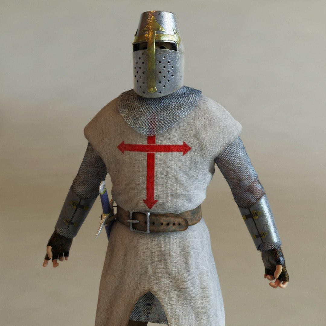 Crusader Modelled Sword C4d