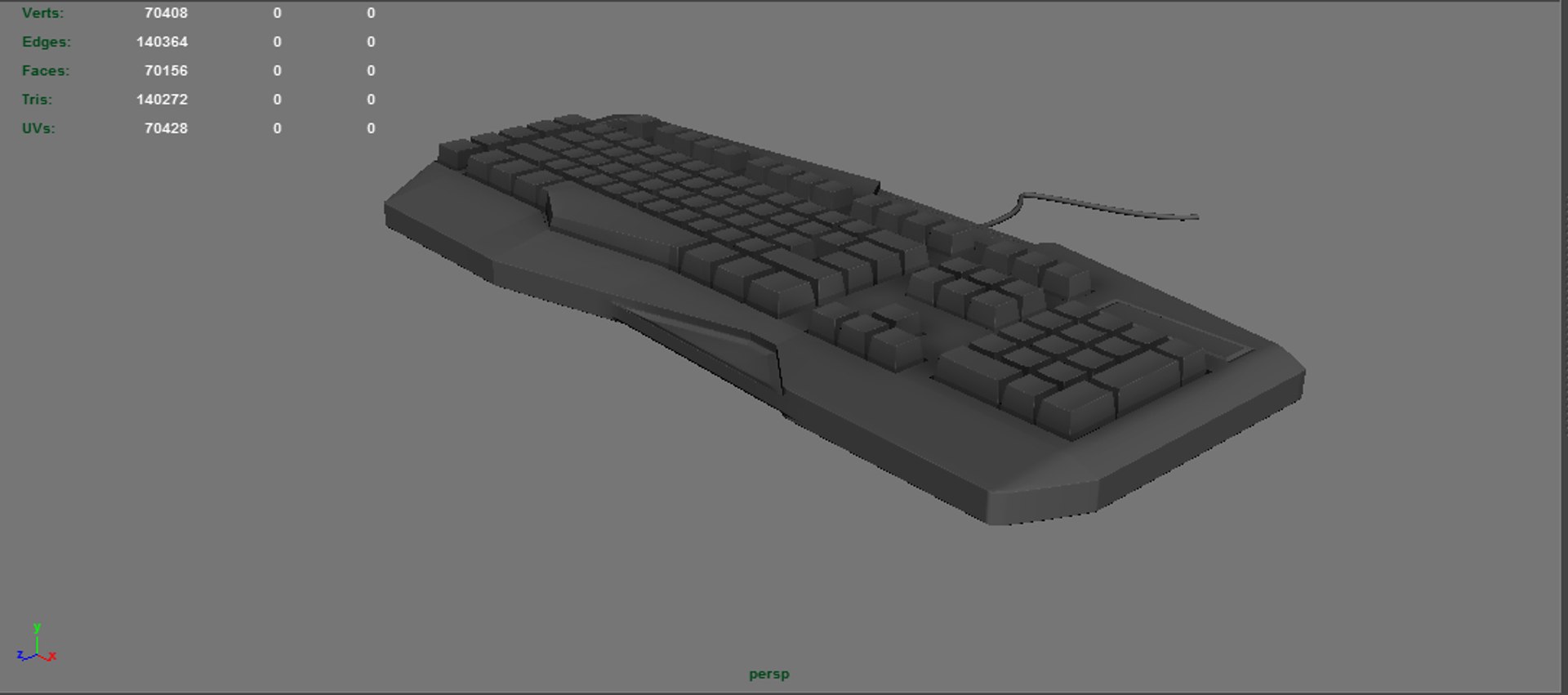 3D Gaming Keyboard - TurboSquid 1161461