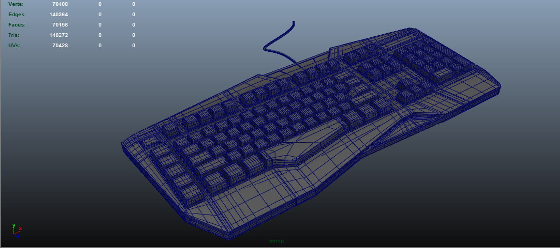 3D Gaming Keyboard - TurboSquid 1161461