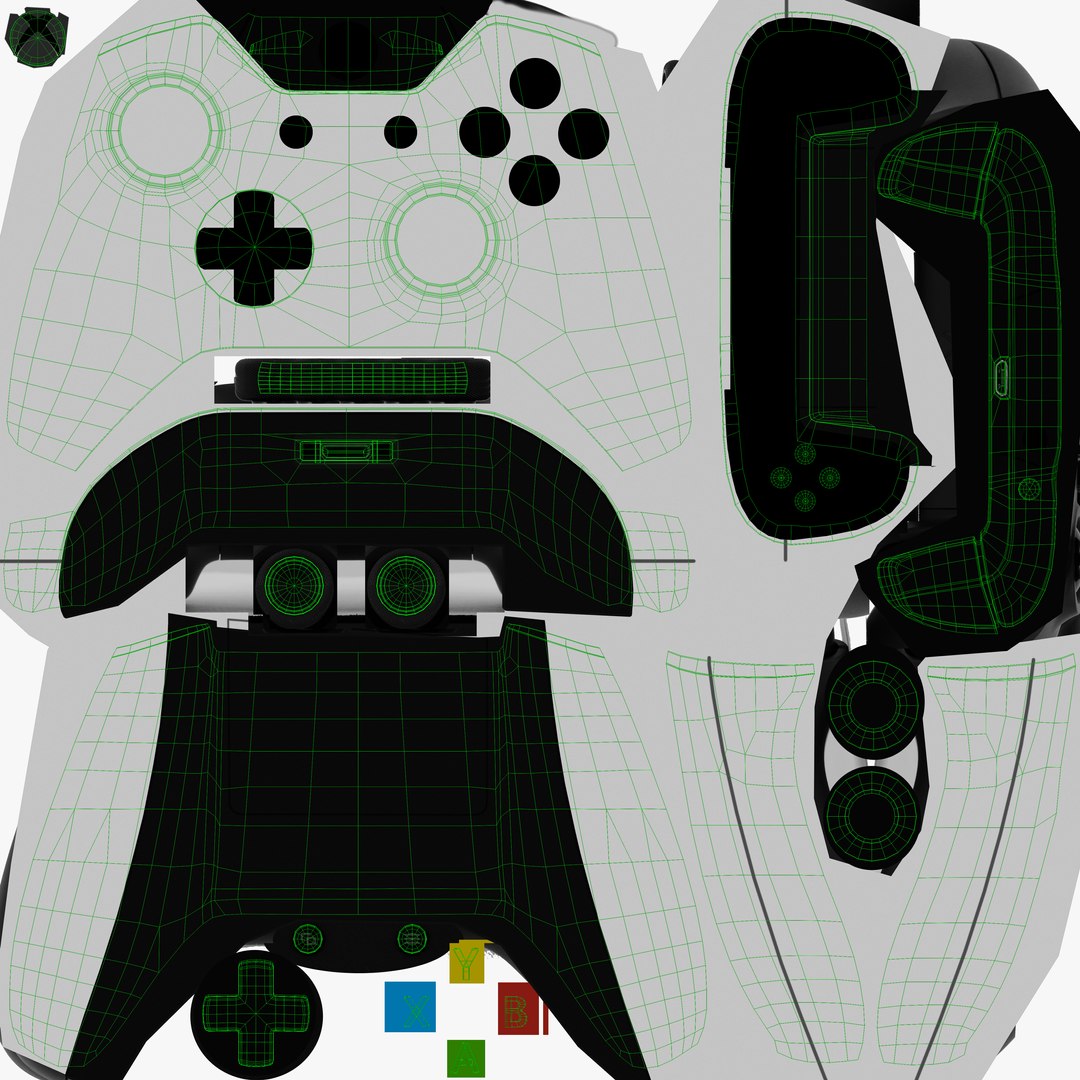 3d Model Microsoft Wireless Controller Xbox