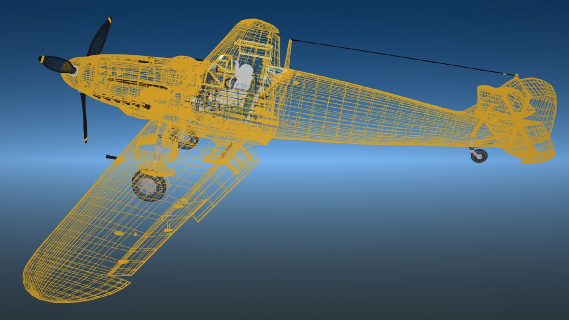 Me109 Fighter 3d Lwo