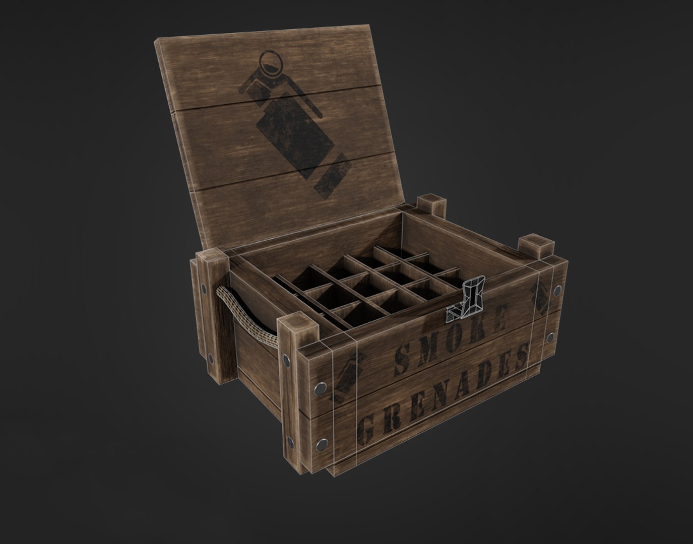 Military smoke grenade box 3D model - TurboSquid 1655869