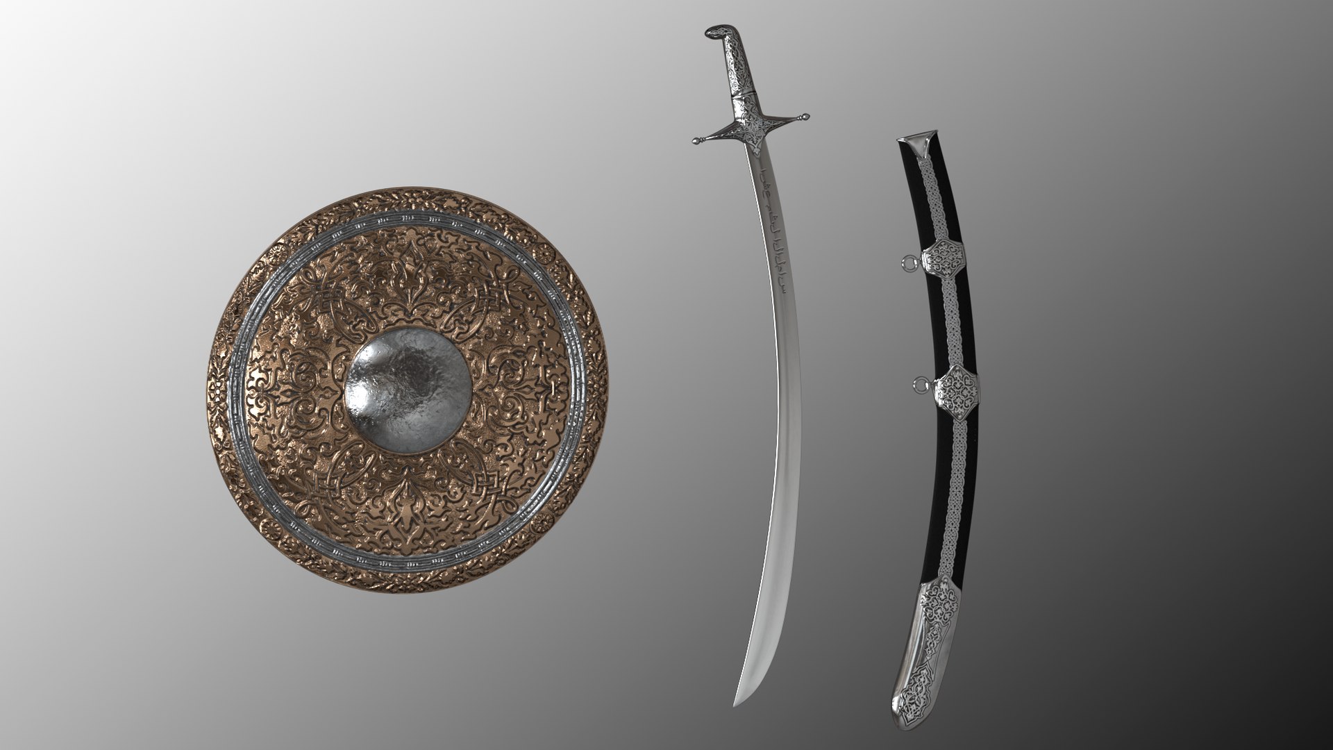 3D Arab Weapon - TurboSquid 1706042