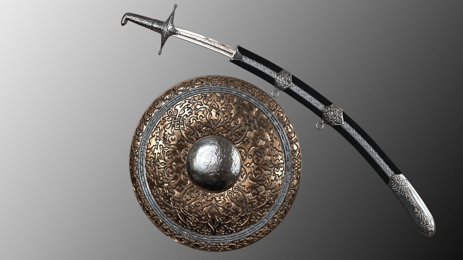 3D Arab Weapon - TurboSquid 1706042