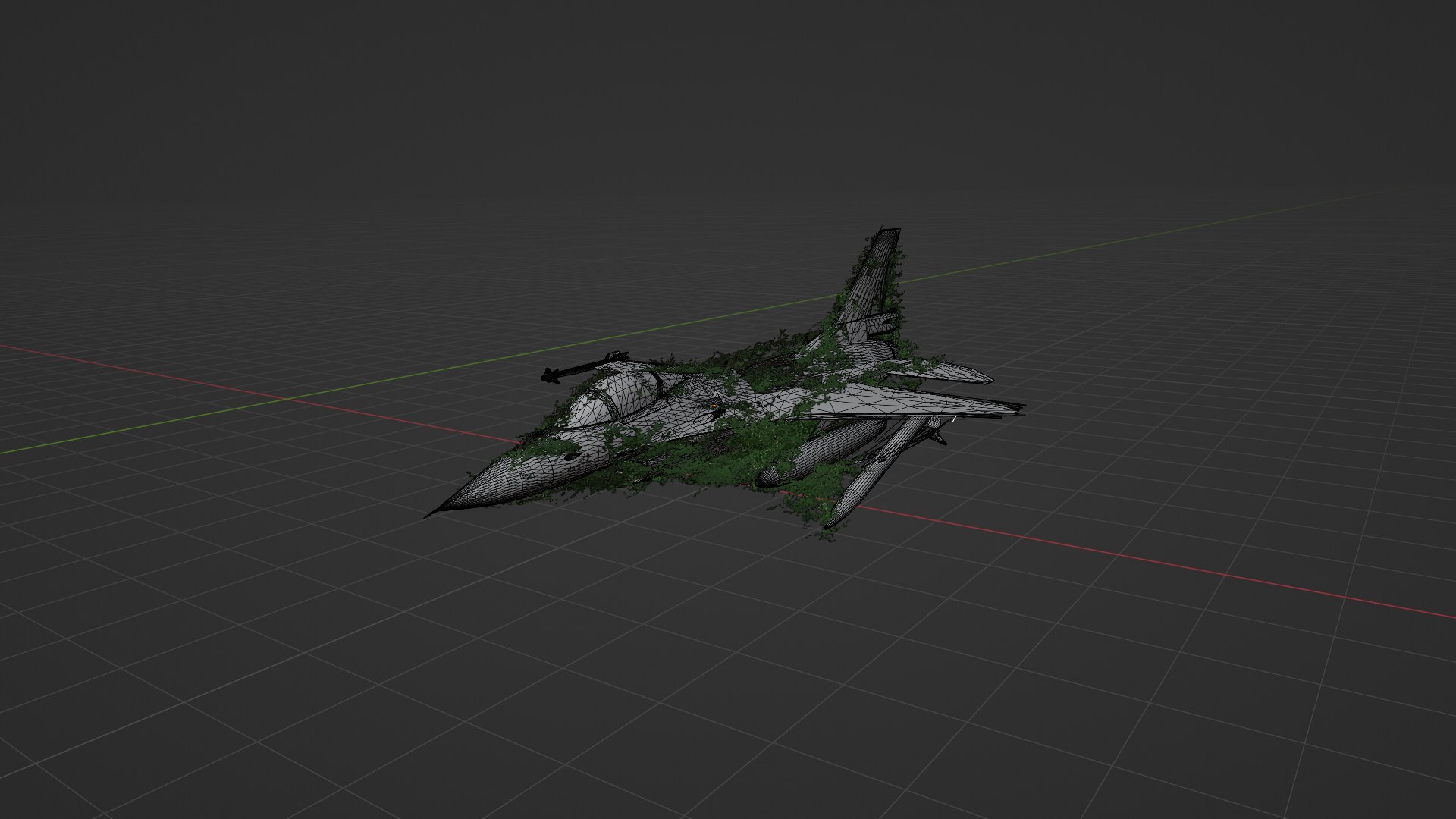 3D Damaged Rusted Jet - TurboSquid 2034713