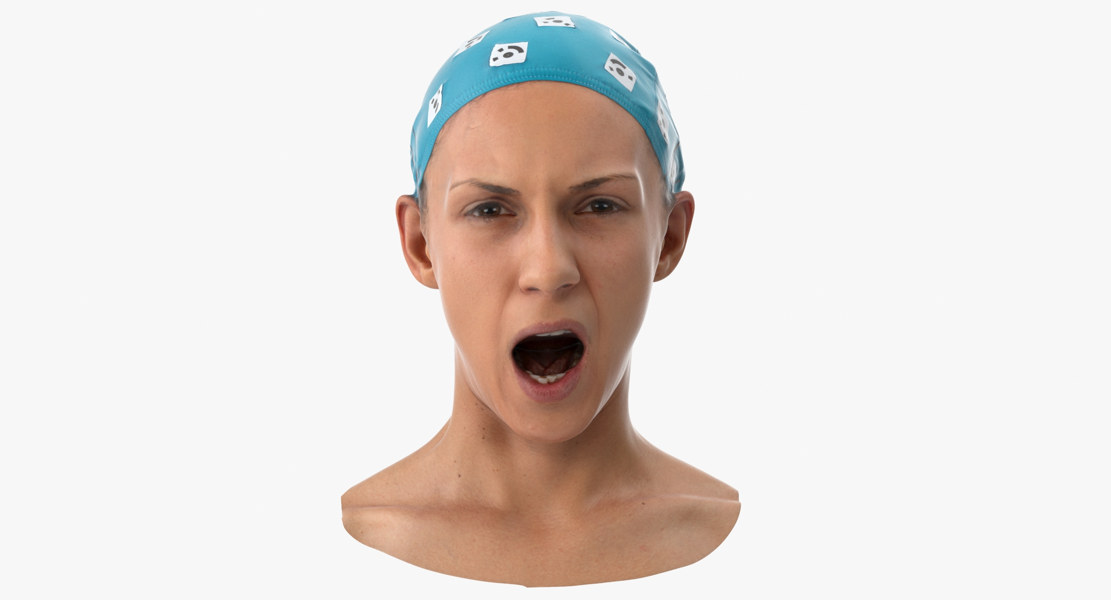 modèle 3D de Athena Human Head Rage Clean Scan - TurboSquid 1667333