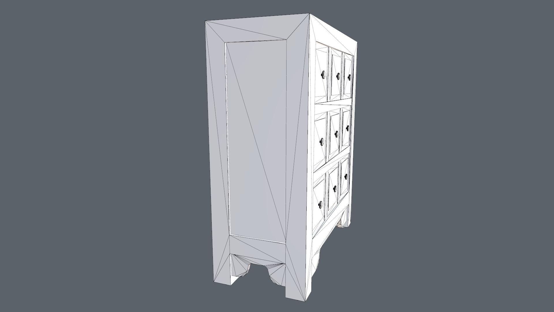 Low-poly commode 3D model - TurboSquid 1520282