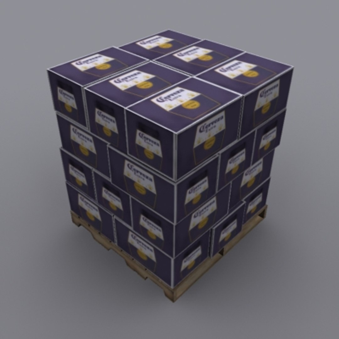 3d Pallets Beer Cases