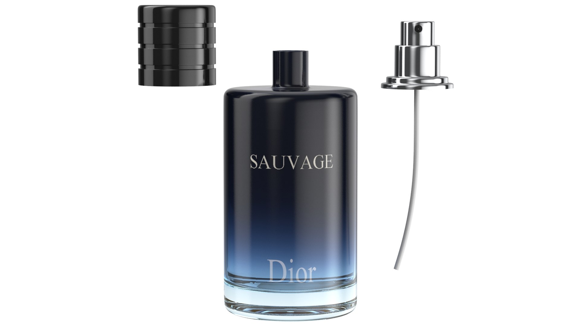 3D Detailed Perfume Bottle Dior Sauvage - TurboSquid 2139994