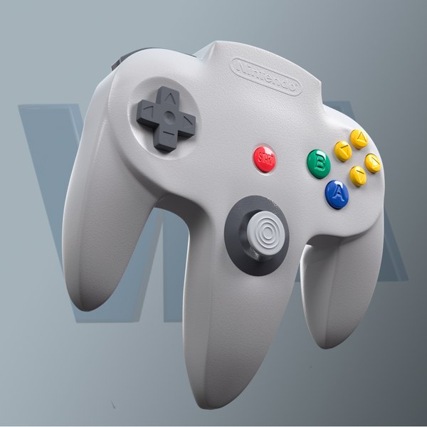 modelo 3d Nintendo 64 low poly y high poly - TurboSquid 1760565