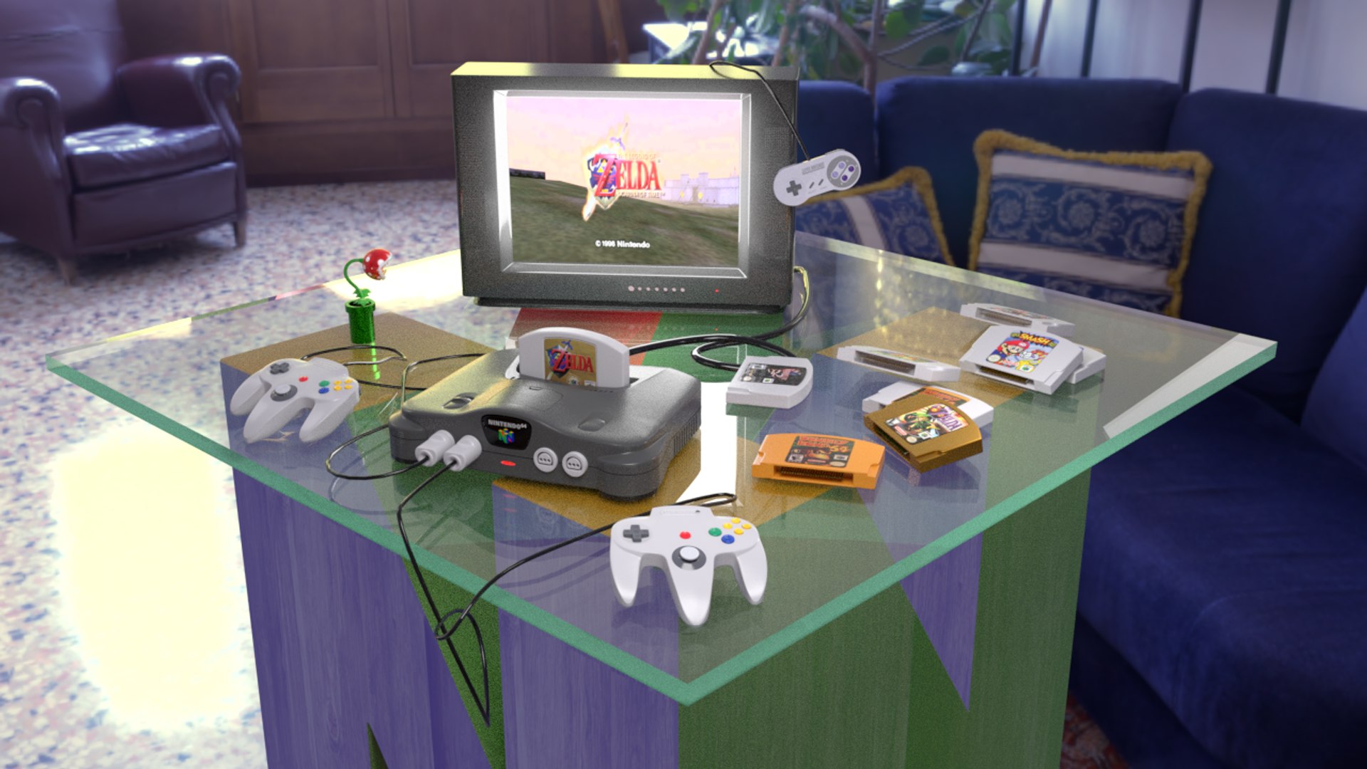 Nintendo 64 Low Poly And High Poly 3D - TurboSquid 1760565
