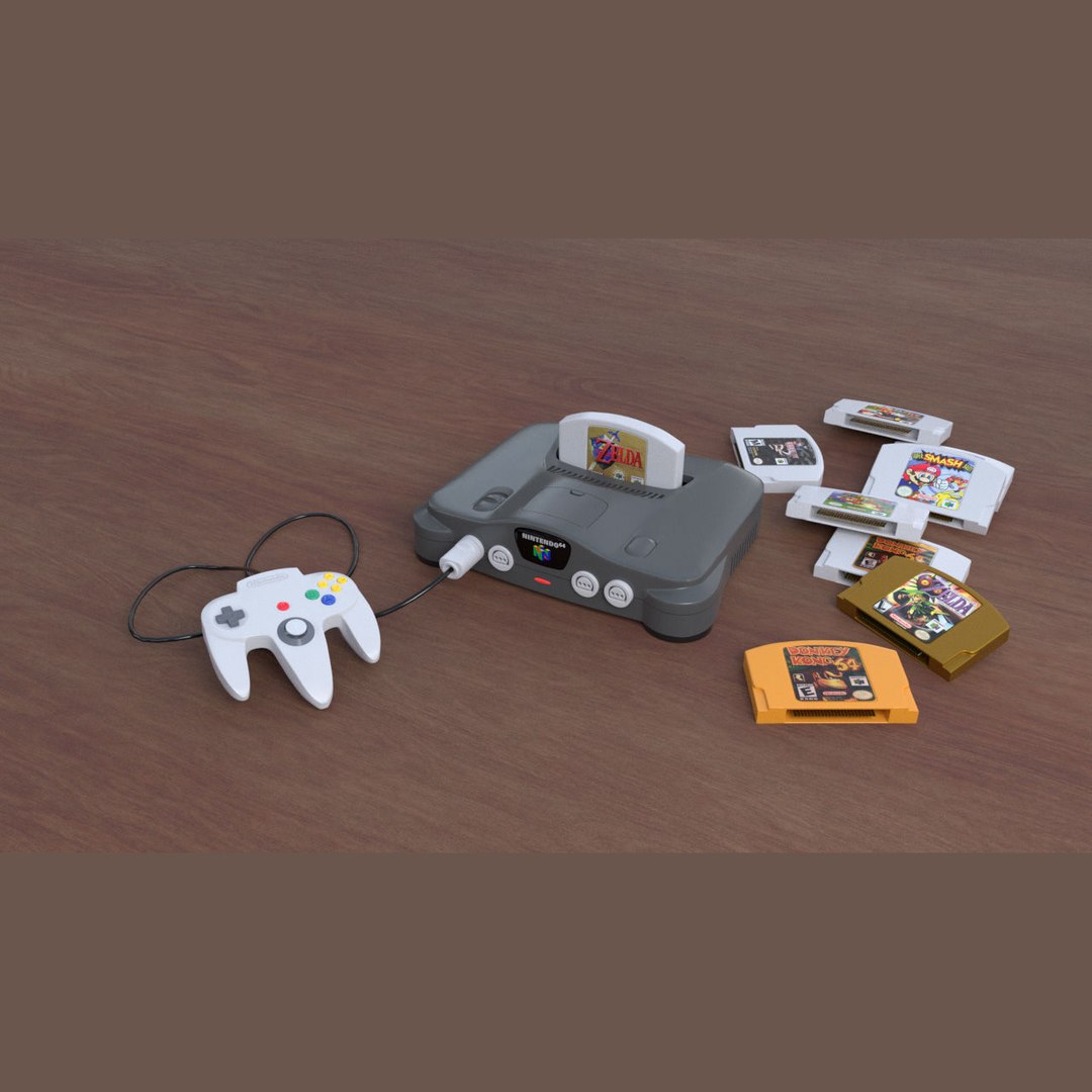 Nintendo 64 Low Poly And High Poly 3D - TurboSquid 1760565