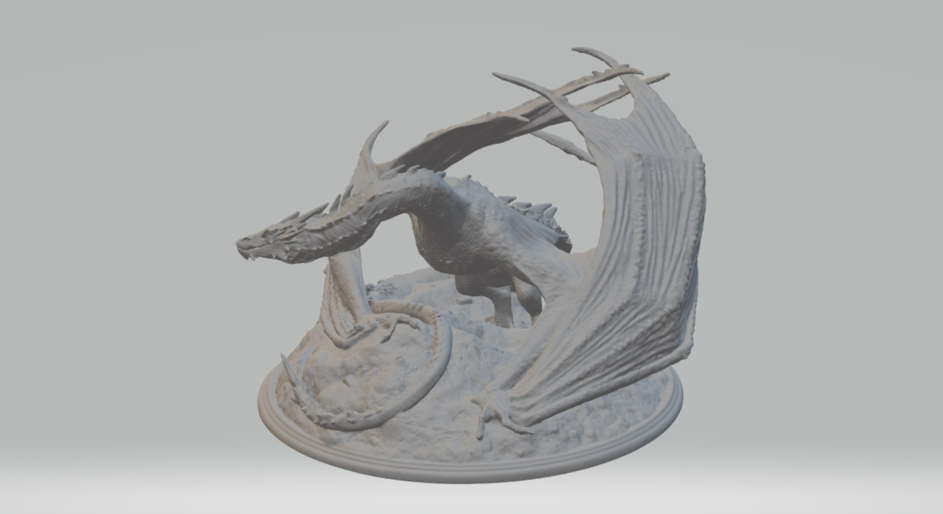 3D AWESOME FANTASY DRAGON STL - TurboSquid 2002284