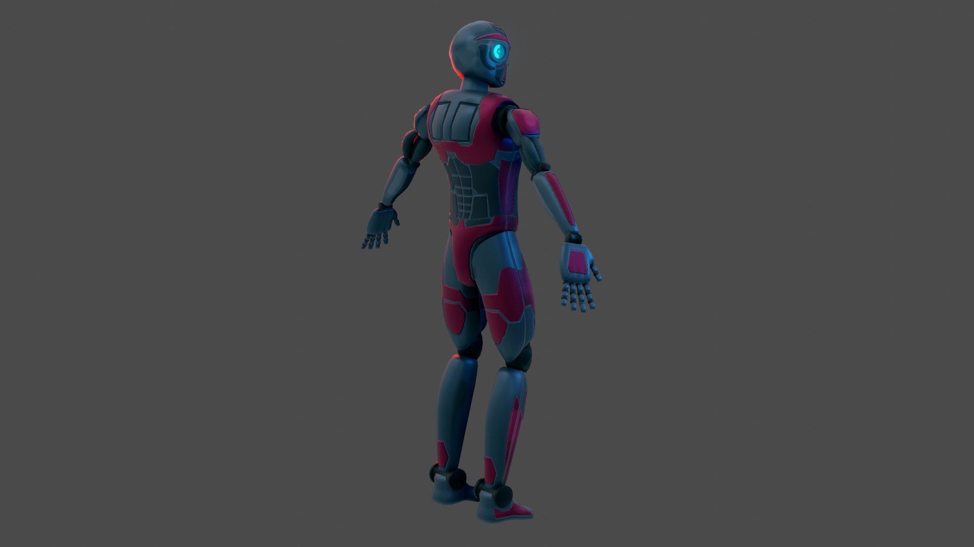 Sci-Fi Cyborg - Low Poly Game Ready PBR 3D Model - TurboSquid 2005228