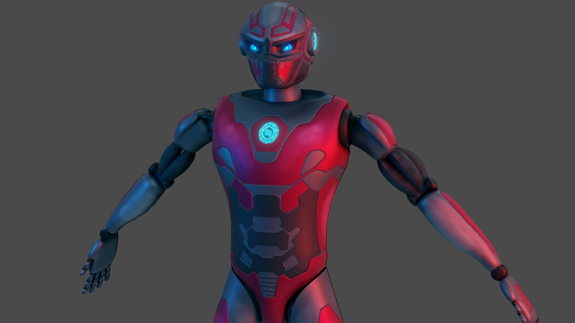 Sci-Fi Cyborg - Low Poly Game Ready PBR 3D Model - TurboSquid 2005228