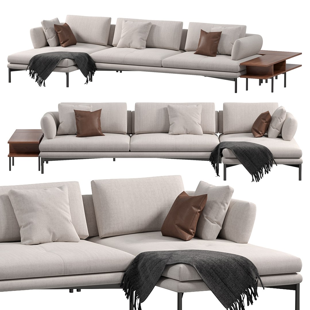 Aliante Sofa 3D Model - TurboSquid 1930922