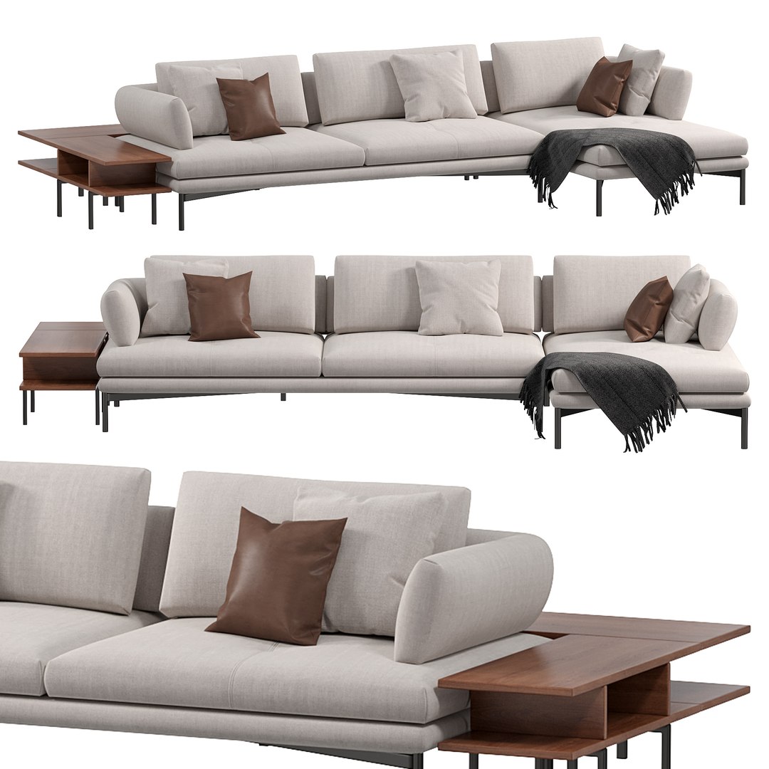 Aliante Sofa 3D Model - TurboSquid 1930922