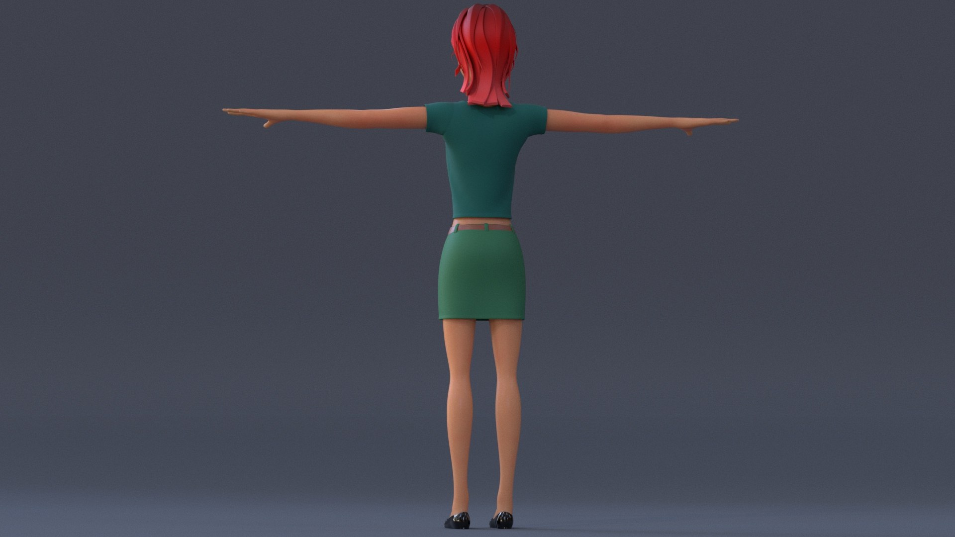 3D violet cartoon character 3 - TurboSquid 1603630