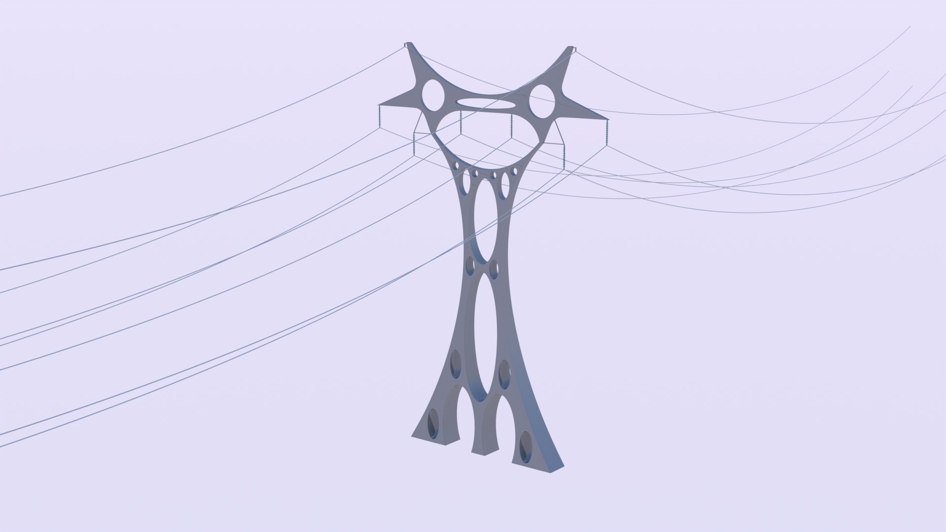 Future Electric Pole 3D Model - TurboSquid 2083491