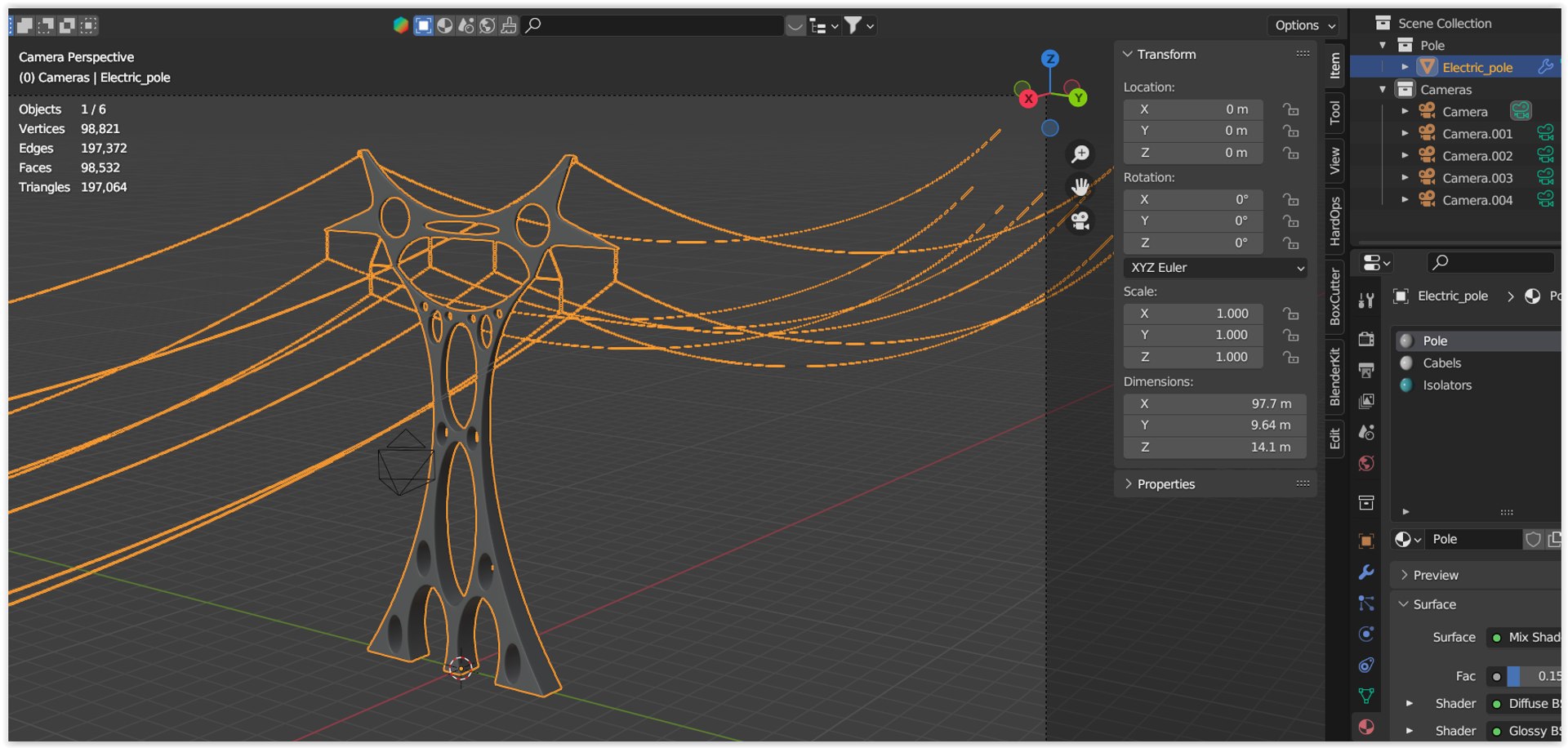 Future Electric Pole 3D Model - TurboSquid 2083491