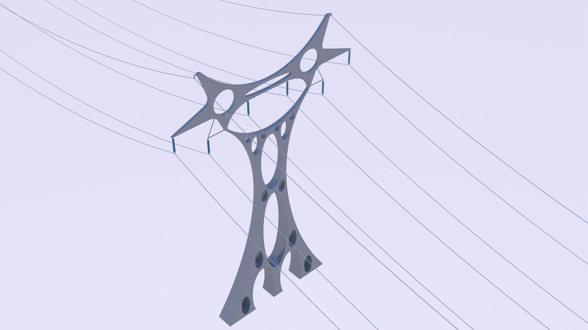 Future Electric Pole 3D Model - TurboSquid 2083491