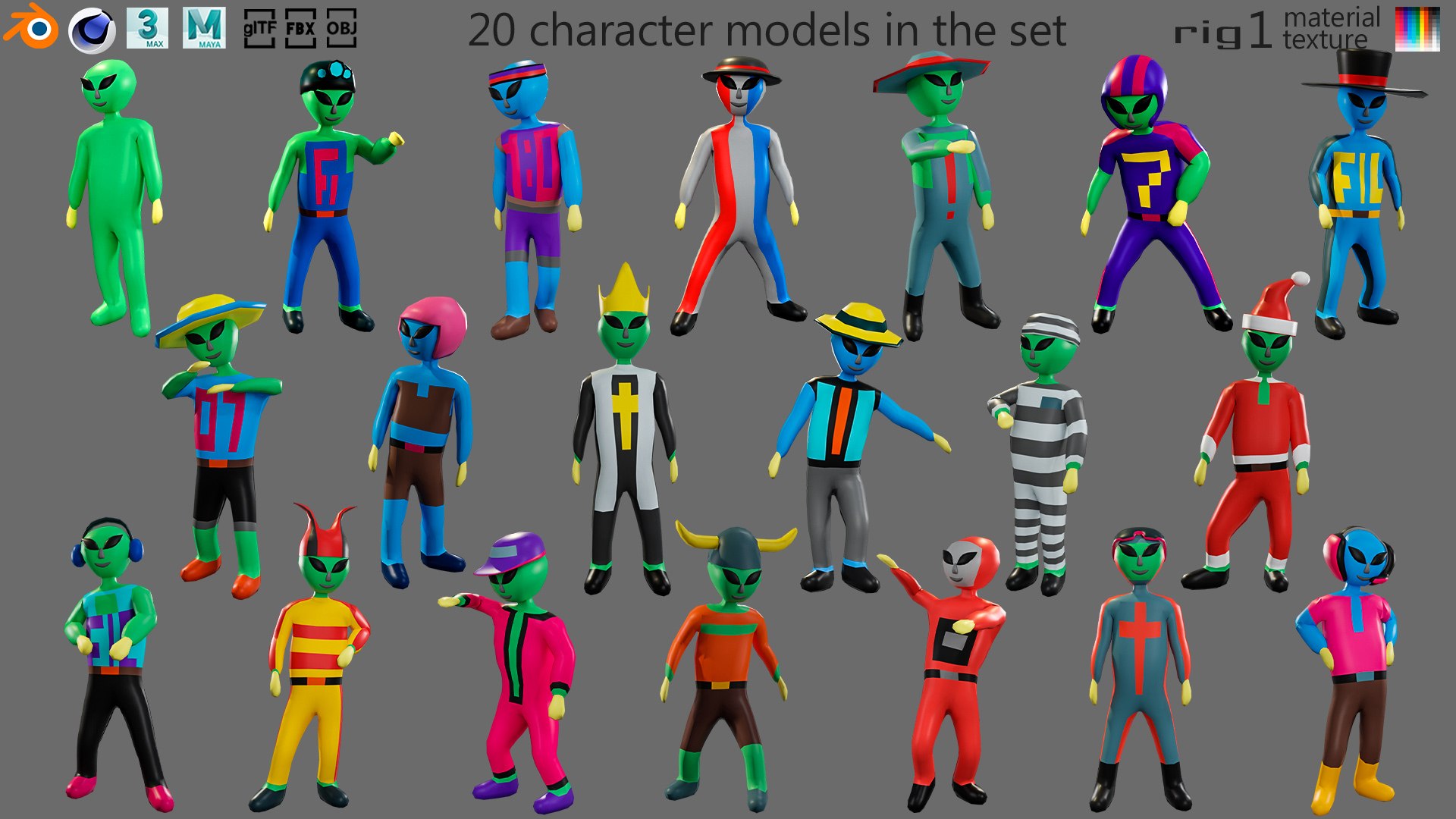 3D Model Characters-3 - TurboSquid 1999983