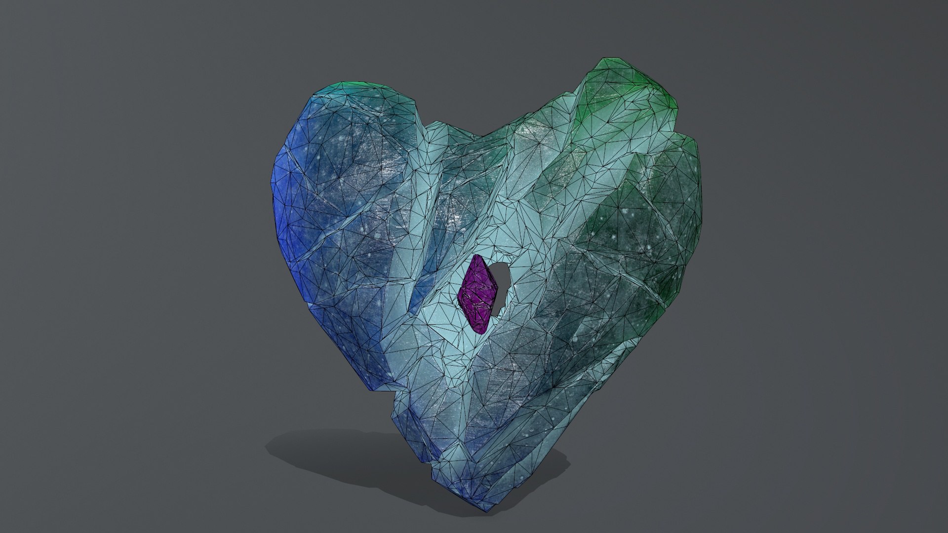 3D Broken Heart - TurboSquid 2082467
