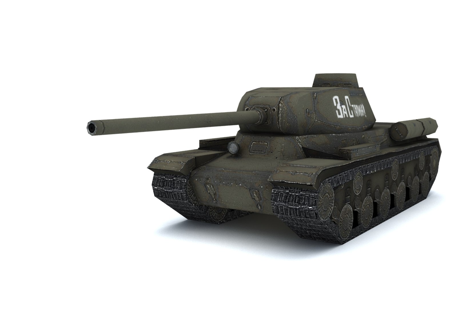 3d Ww Ii Soviet Tank Model