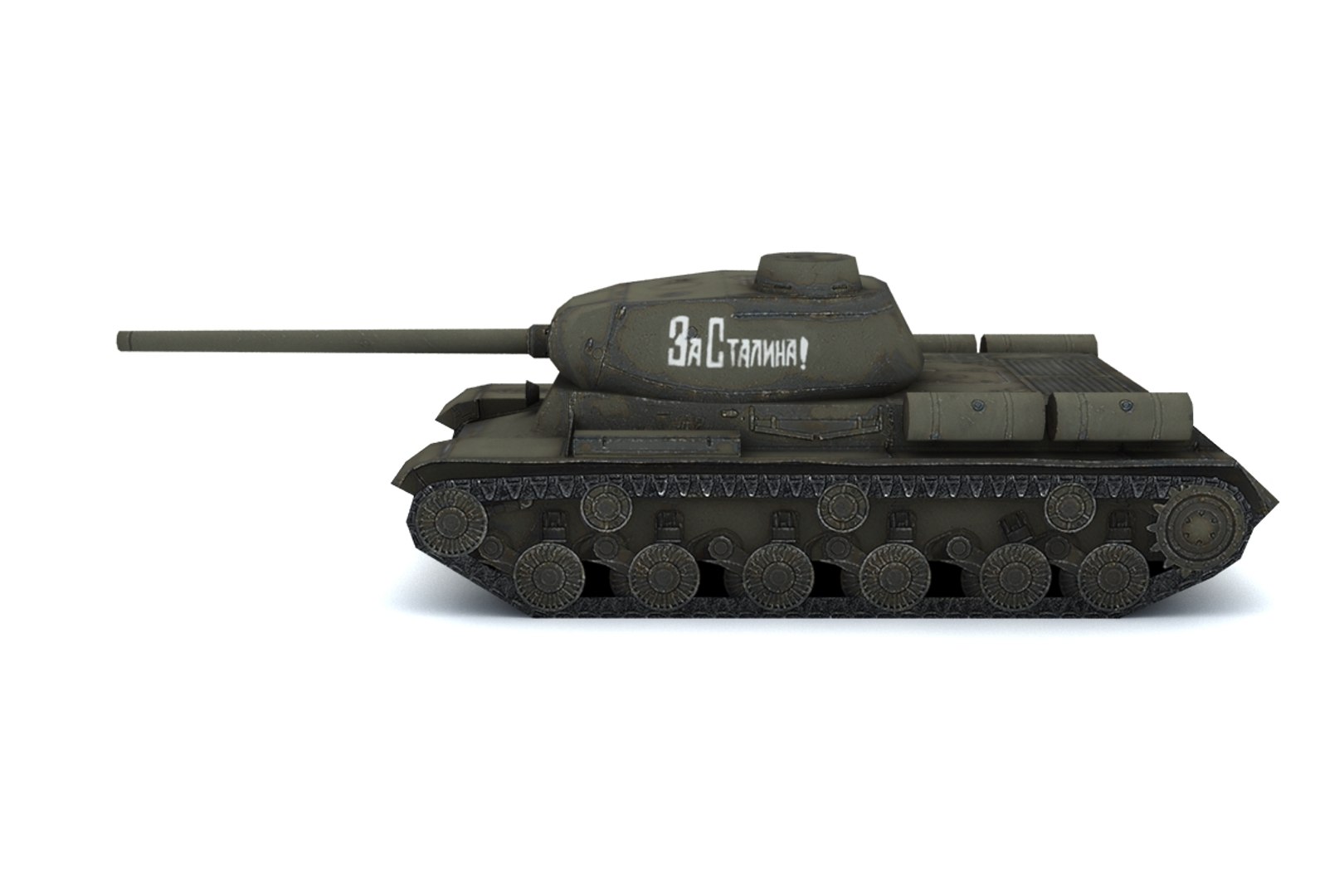 3d Ww Ii Soviet Tank Model