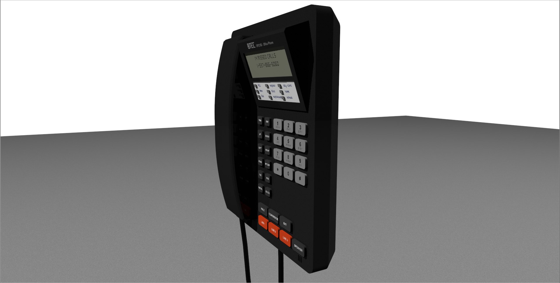 3d phone business office