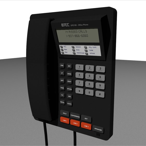 phone business office 3d model