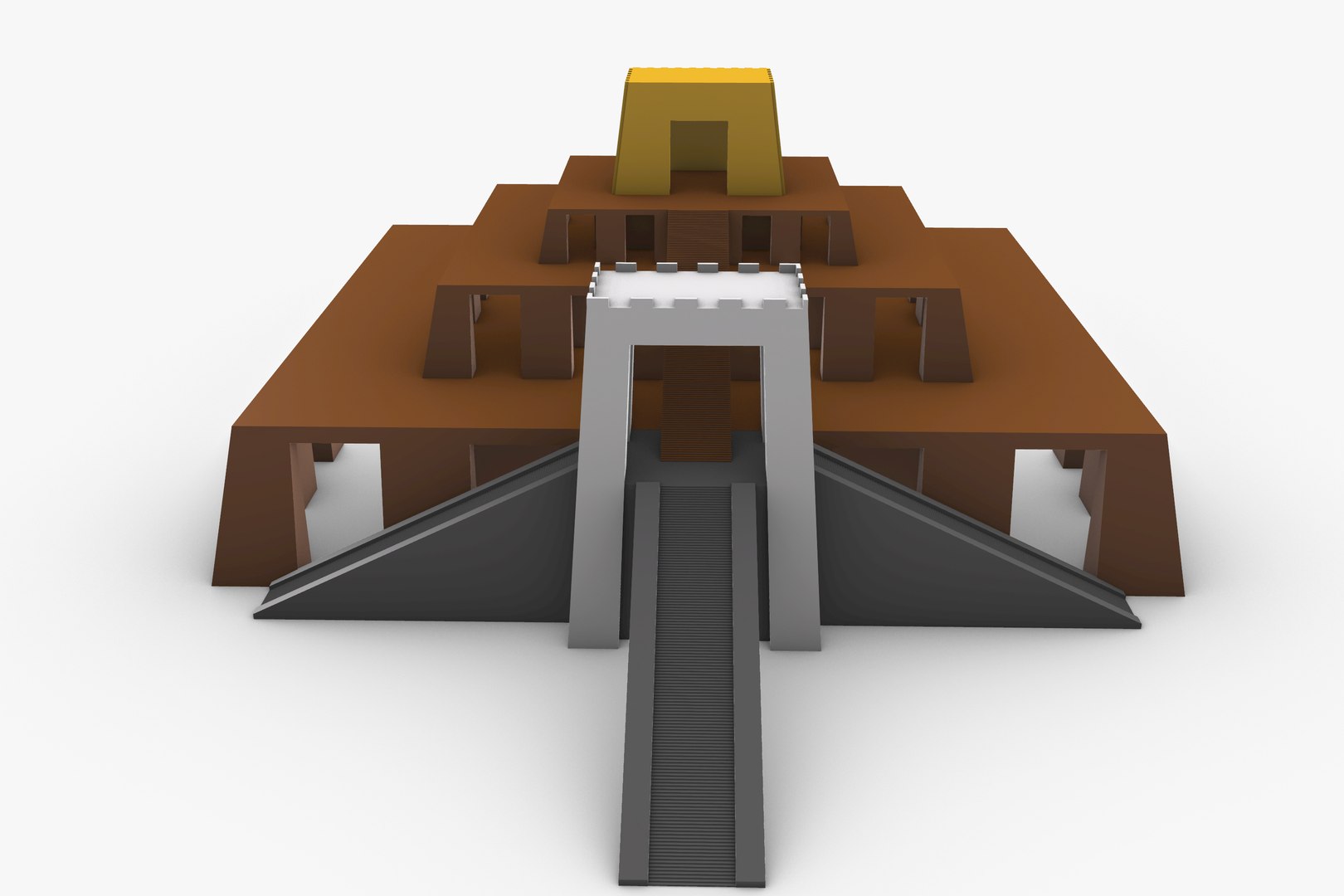 3D Ziggurat Ancient Mesopotamia Monument - TurboSquid 2040680