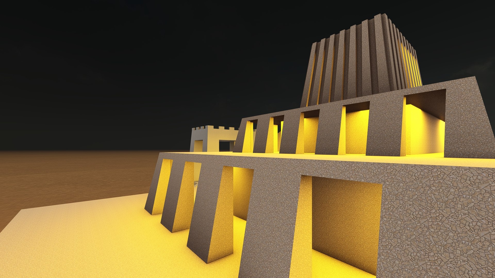 3D Ziggurat Ancient Mesopotamia Monument - TurboSquid 2040680