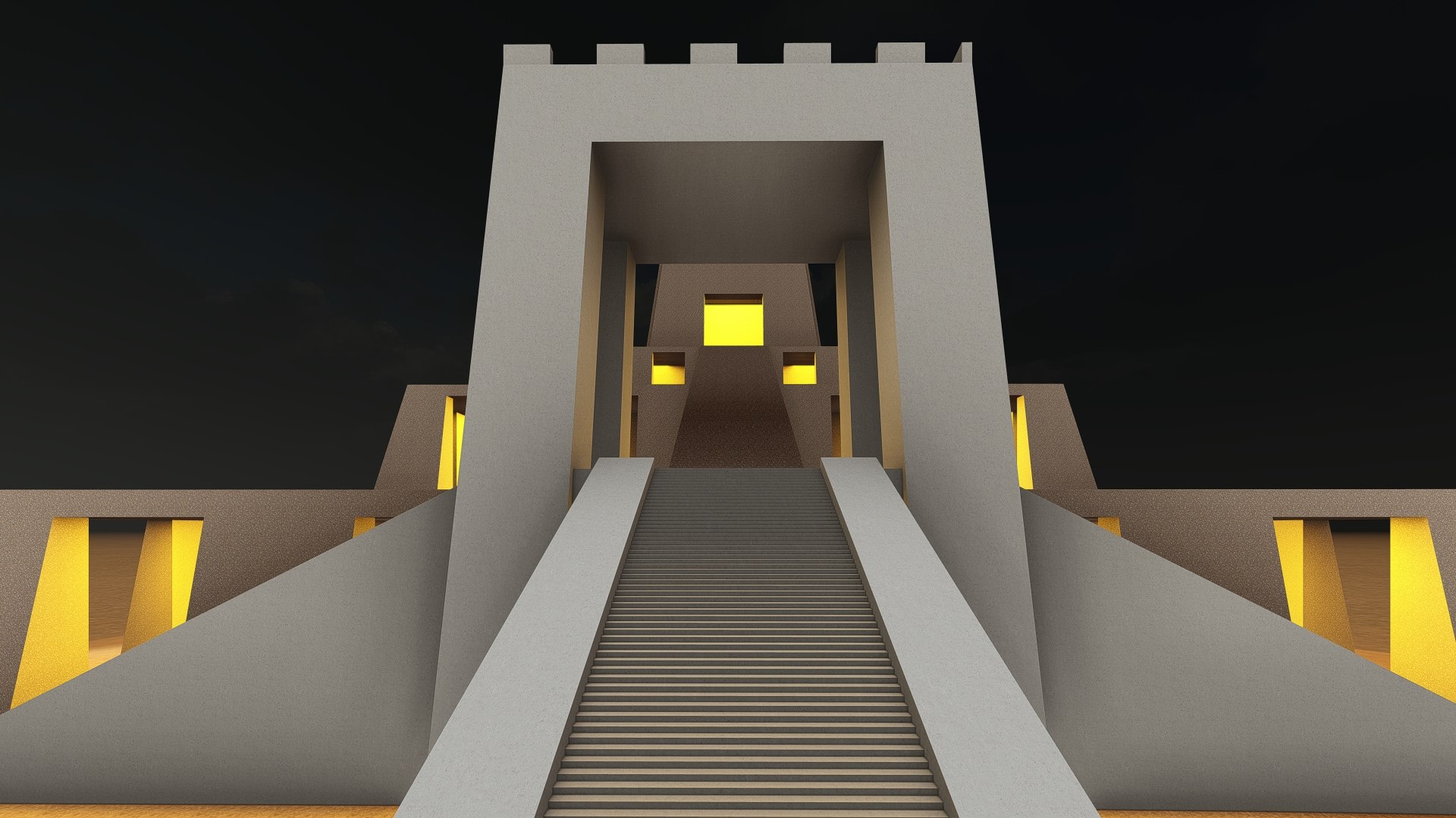 3D Ziggurat Ancient Mesopotamia Monument - TurboSquid 2040680