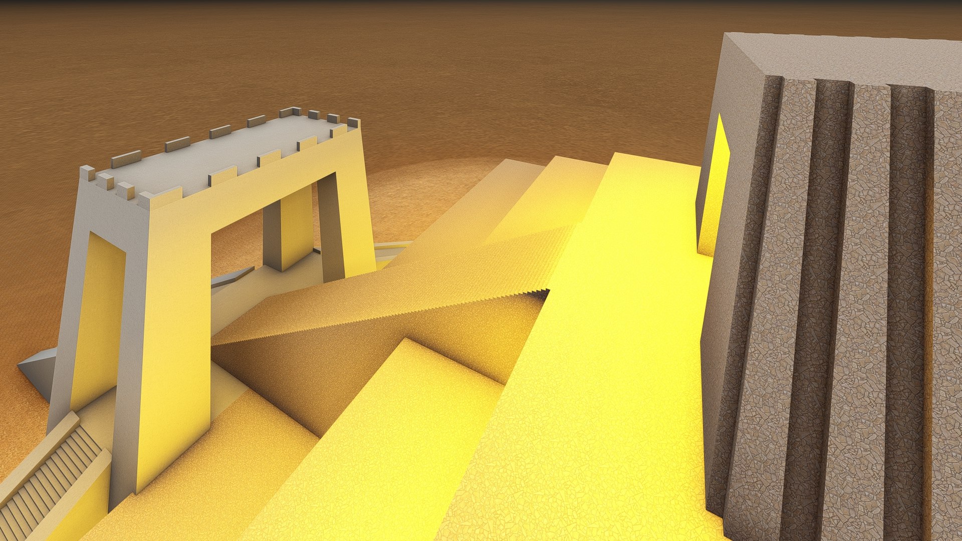 3D Ziggurat Ancient Mesopotamia Monument - TurboSquid 2040680