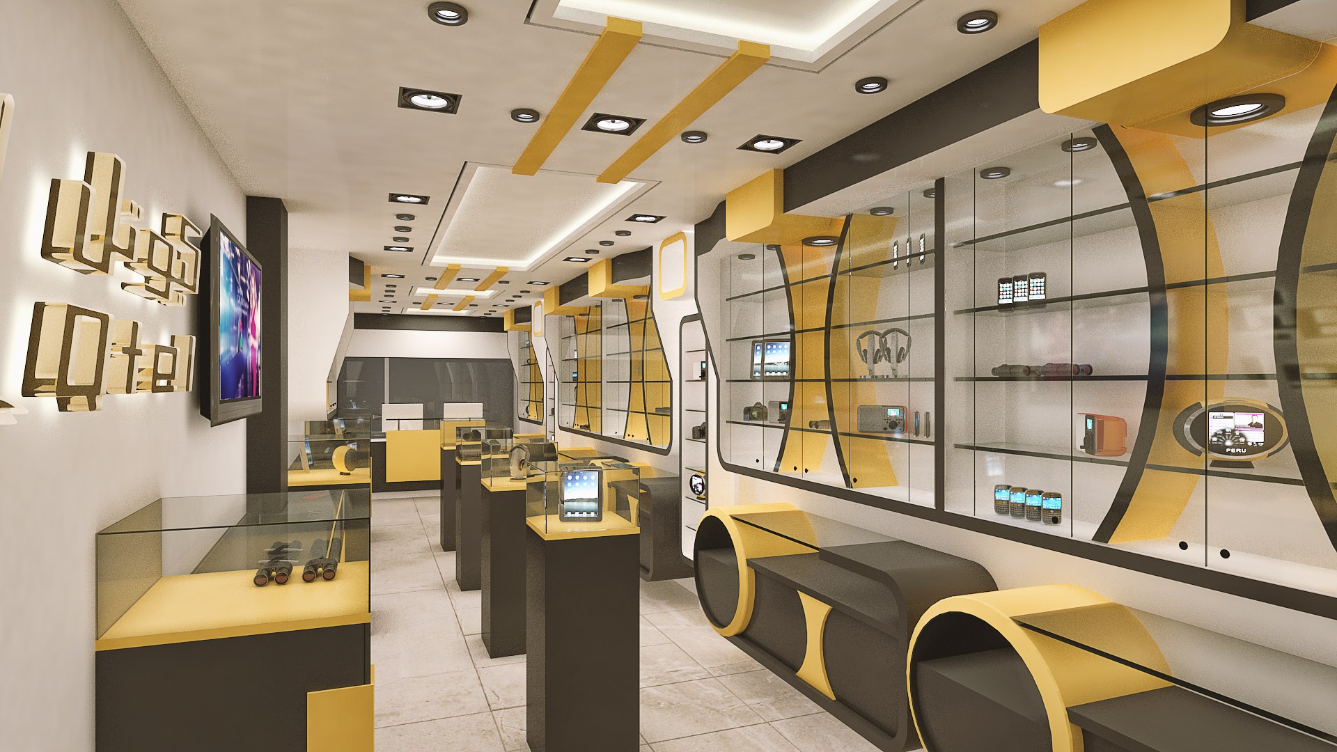 3D Electronics Store Interior - TurboSquid 2039448