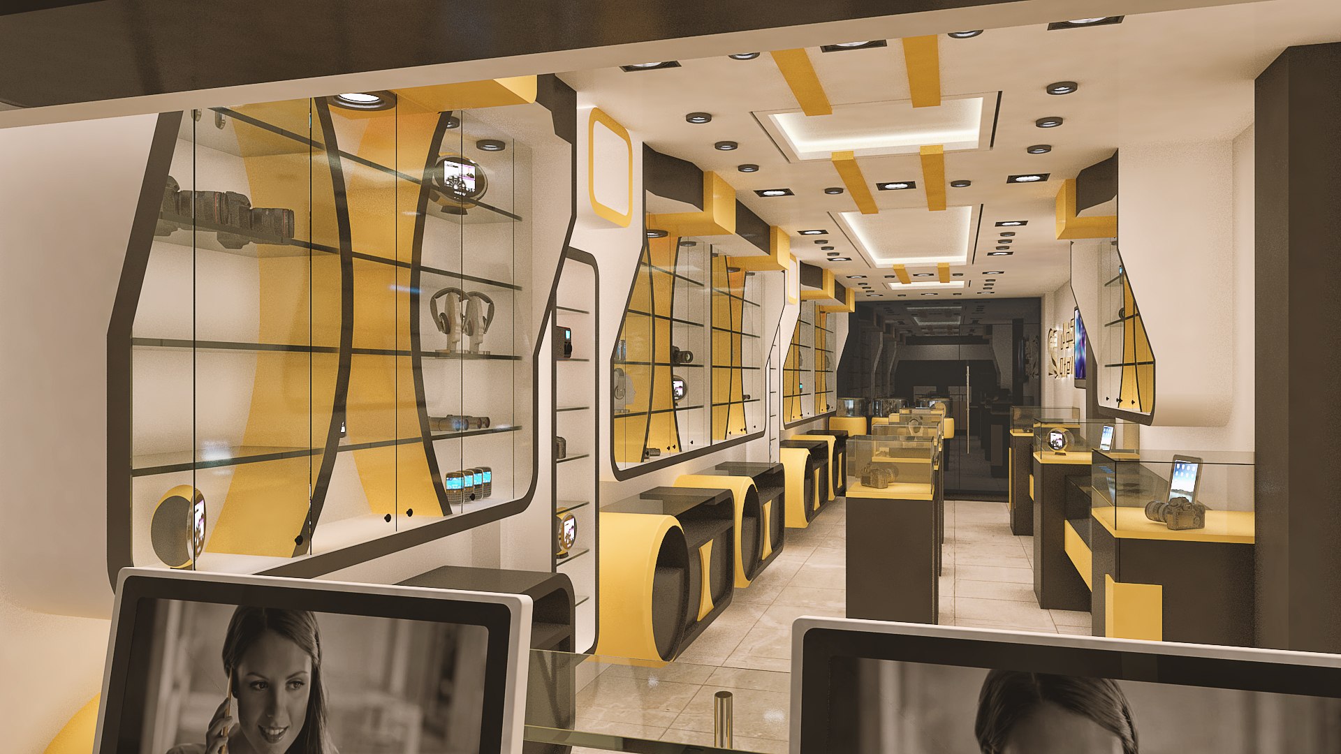 3D Electronics Store Interior - TurboSquid 2039448