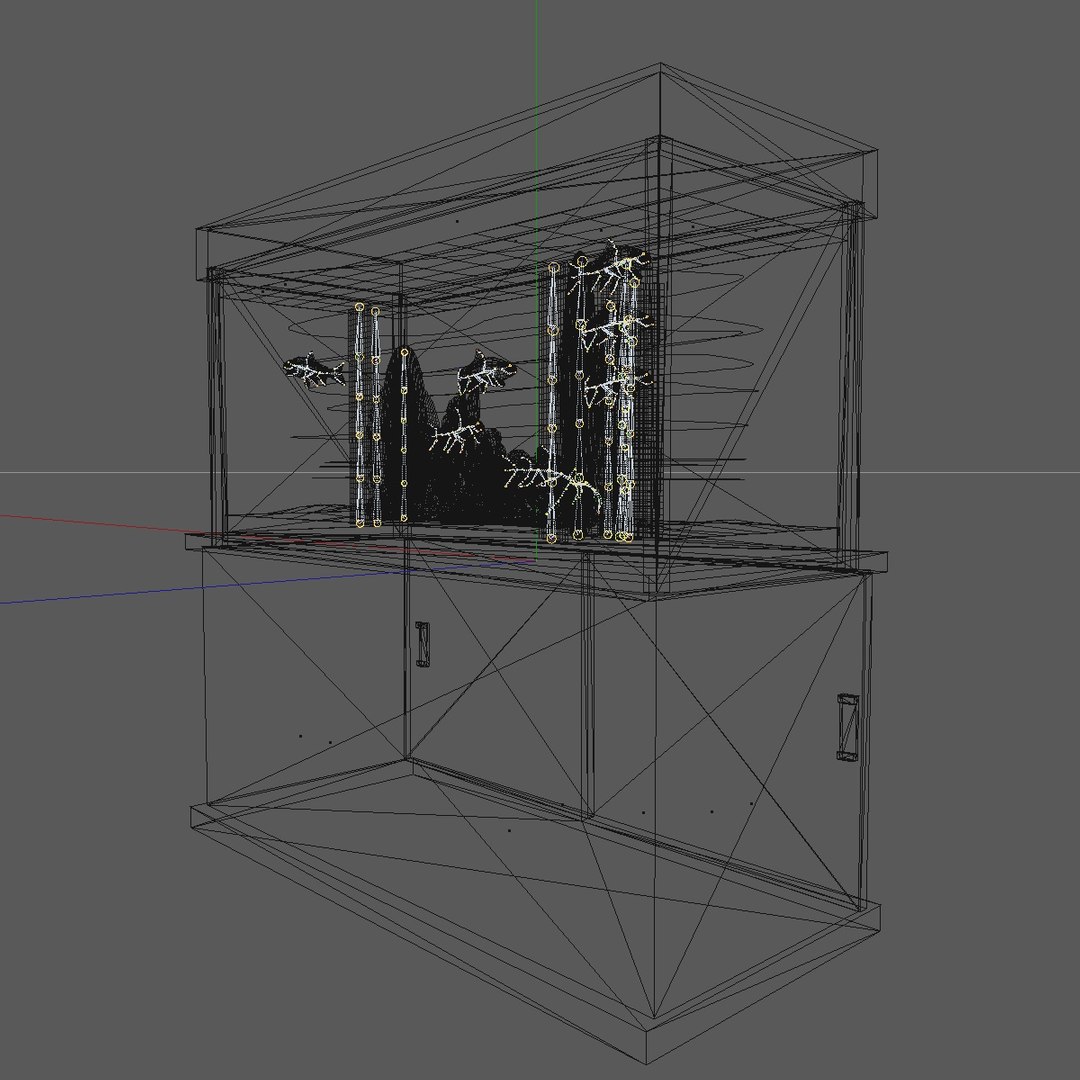 Fresh Aquarium Goldfishes Catfish 3d C4d