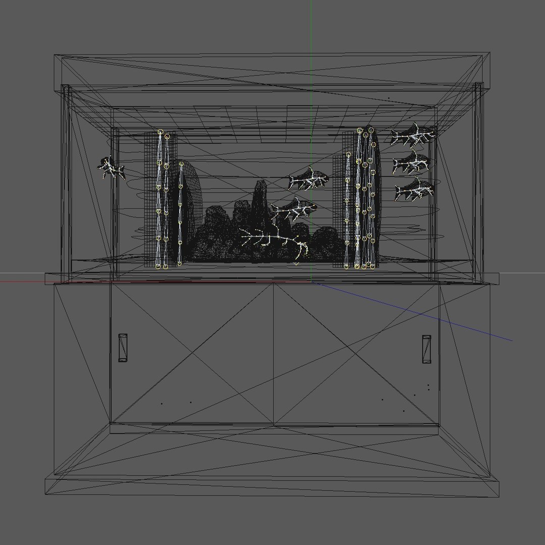 Fresh Aquarium Goldfishes Catfish 3d C4d