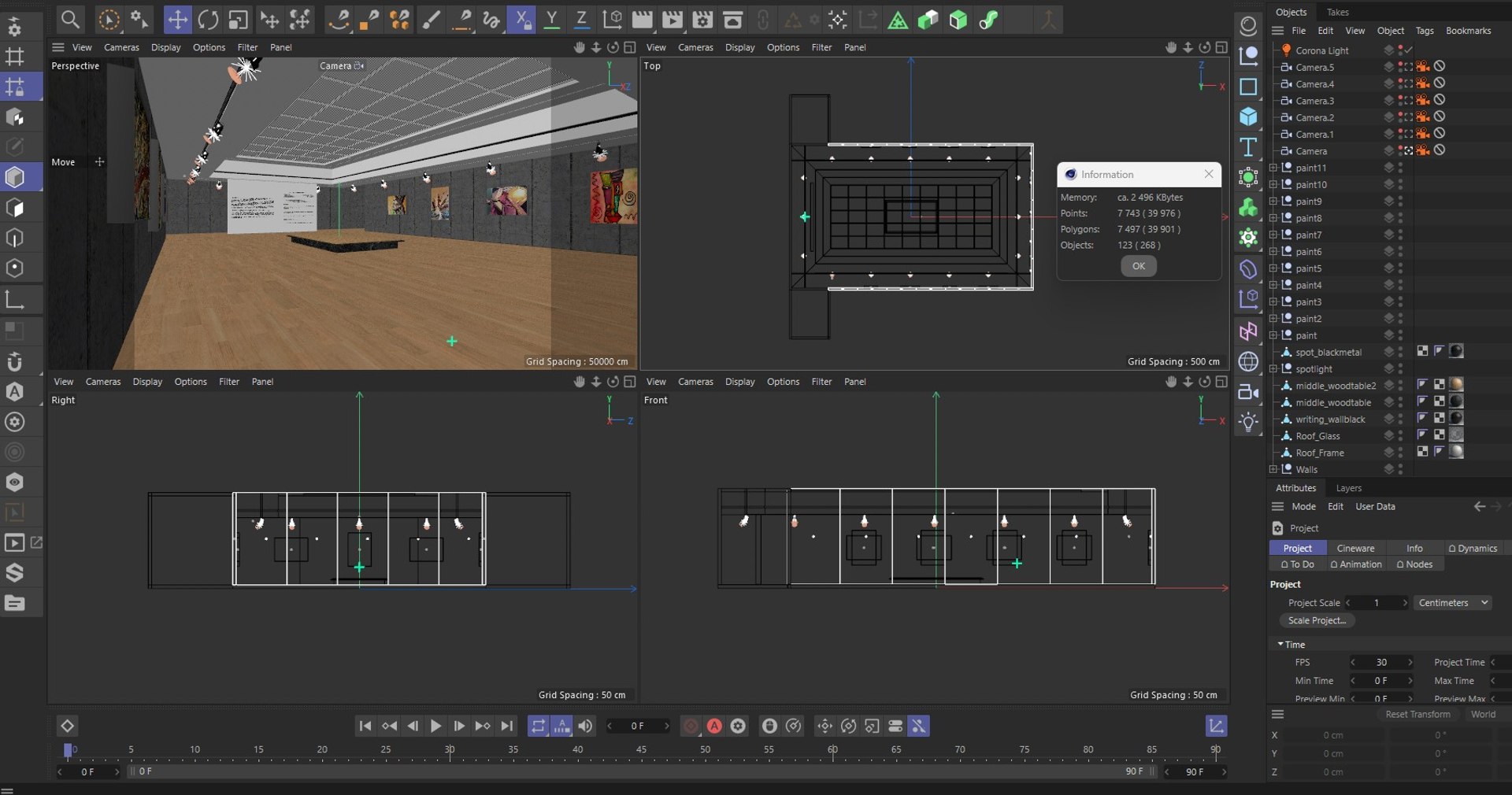 3D Art Gallery Exhibition 2 - TurboSquid 2065174