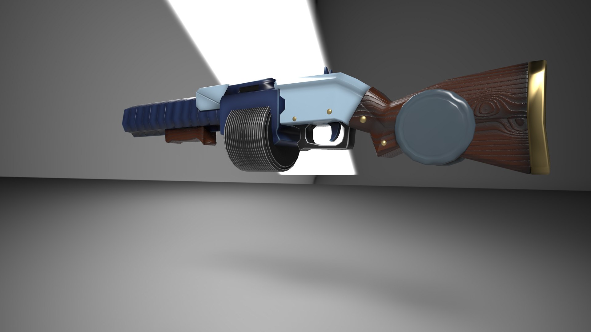 Shotgun For Videogame 3D Model - TurboSquid 2056040